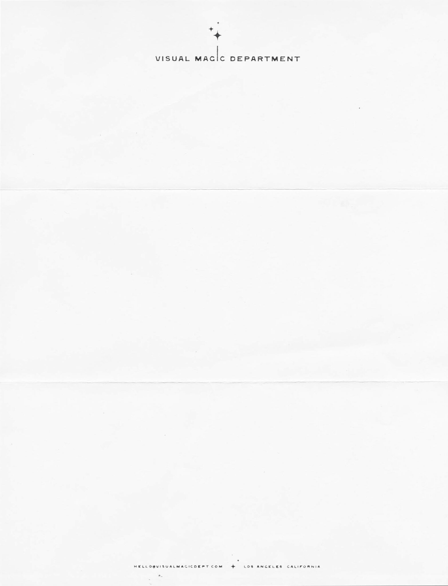 Visual Magic Department · About